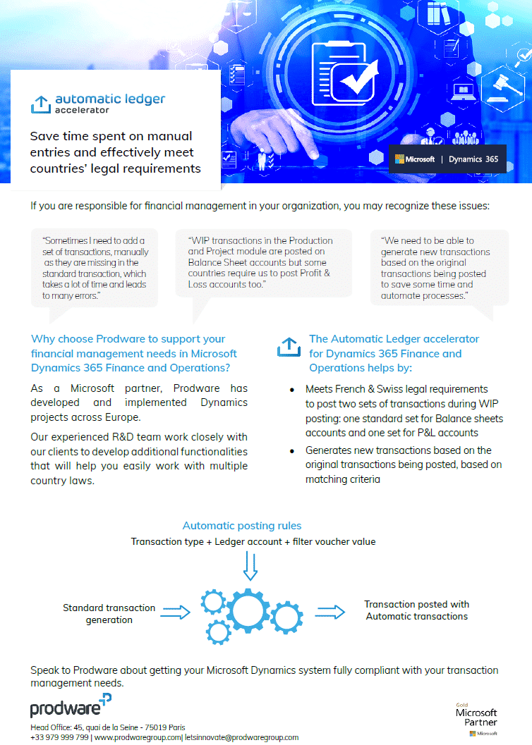 Prodware Automatic Ledger | Brochure | Prodware Group