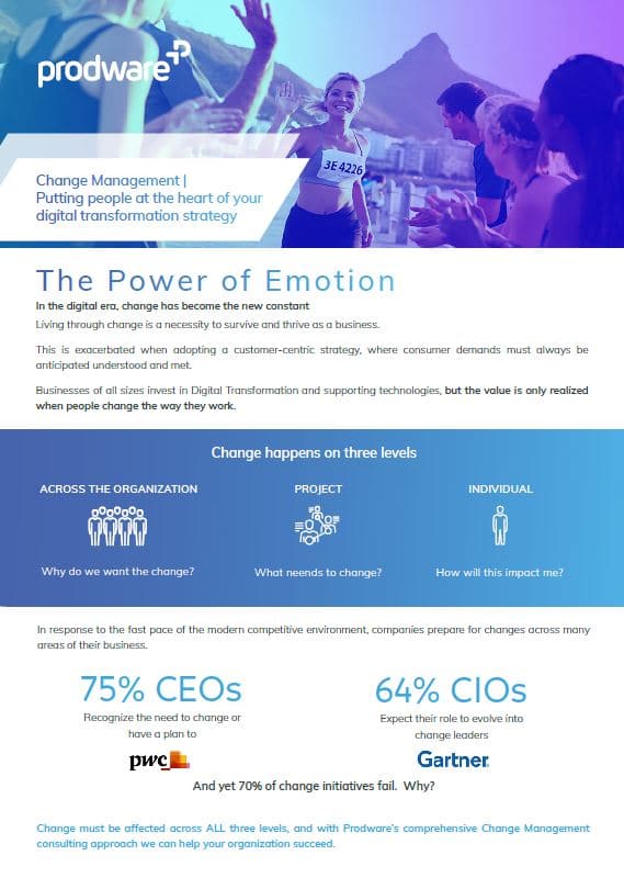 Change Management, People & your Digital Transformation | Brochure