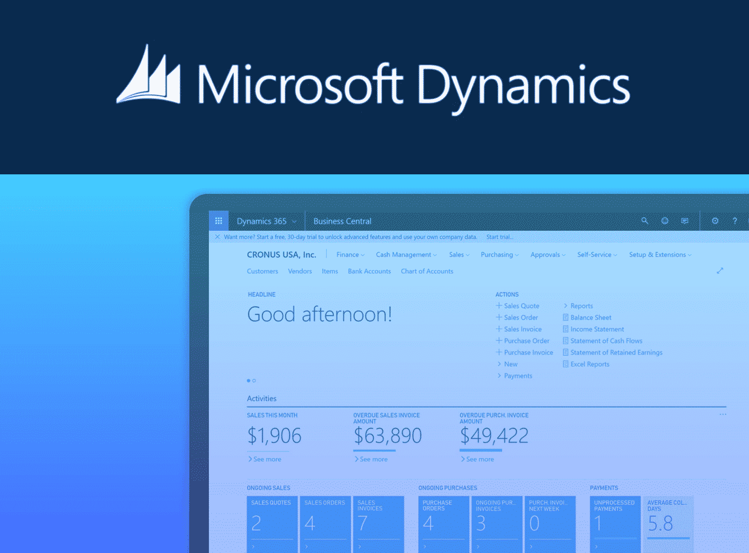 ERP Microsoft Dynamics NAV | Integrated Software Solution ERP Microsoft Dynamics NAV | Integrated Software Solution