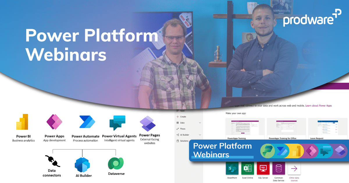 Power Platform Webinars | Hou het simpel, maak het bijzonder | Prodware